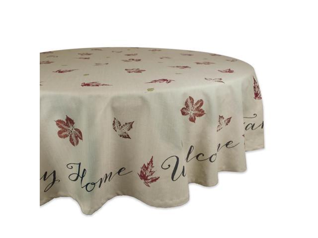 Click here for DII Rustic Leaves Print Tablecloth 70 Round prices
