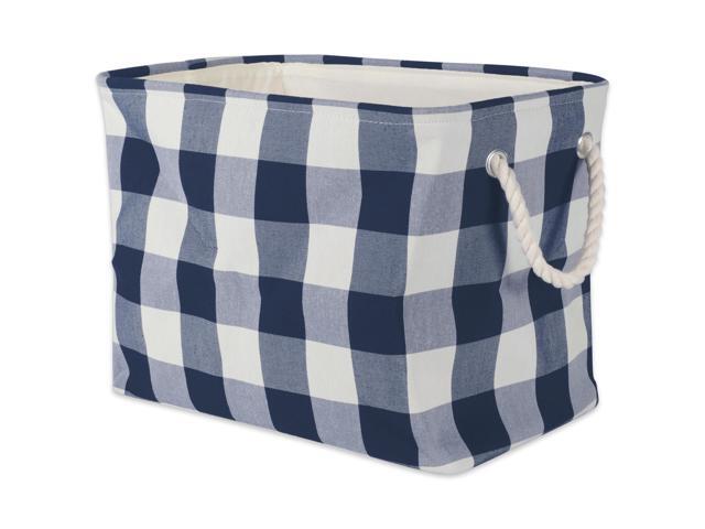 Click here for DII Polyester Bin Buffalo Check Off White / Navy R... prices