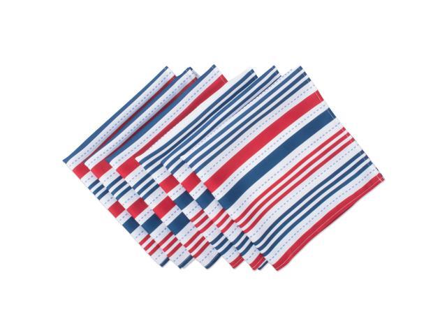 Click here for DII Patriotic Stripe Outdoor Napkin (Set of 6) prices