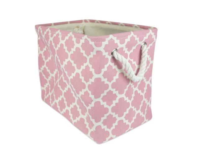 Click here for DII Polyester Bin Lattice Rose Rectangle Medium prices