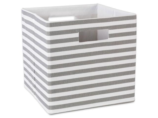 Click here for DII Polyester Cube Pinstripe Gray Square prices