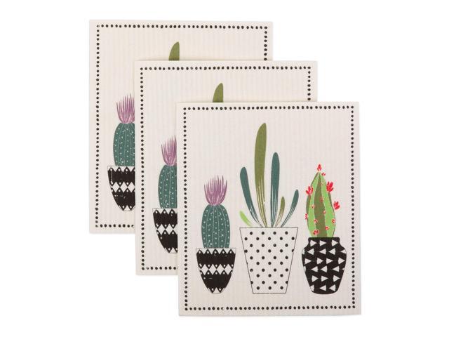 Click here for DII Succulents Swedish Dishcloth ( Set of 3 ) prices