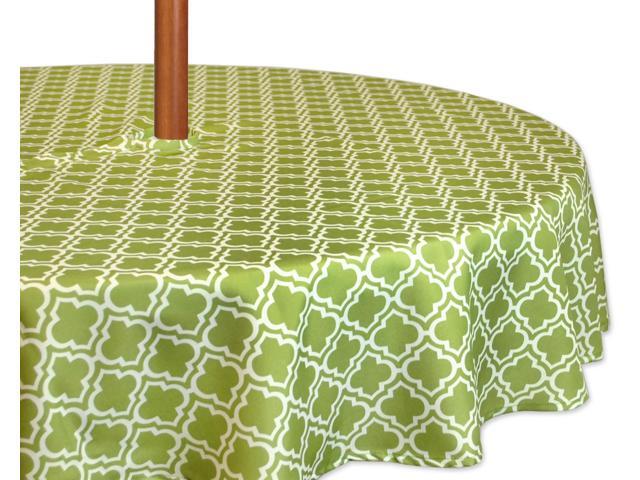 Click here for DII Green Lattice Outdoor Tablecloth With Zipper 6... prices