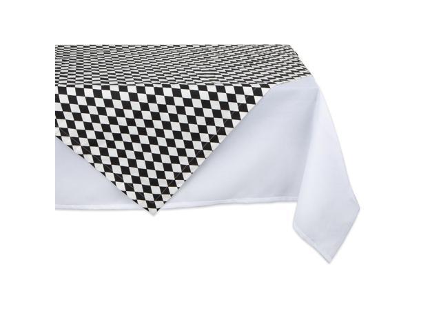 Click here for DII Black And Cream Harlequin Print Table Topper prices