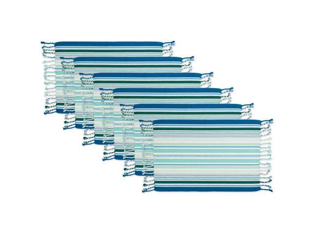Click here for DII Tidal Stripe Fringed Placemat (Set of 6) prices