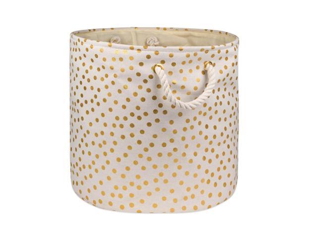 Click here for DII Polyester Bin Dots Gold Round Large prices