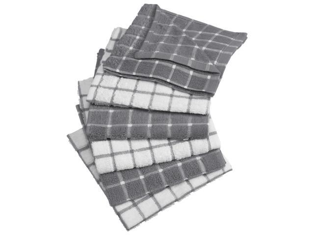 Click here for DII Gray Combo Windowpane Dishcloth (Set of 6) prices