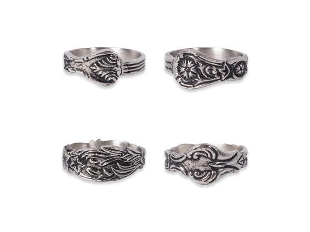 Click here for DII Assorted Silver Spoon Napkin Ring (Set of 4) prices