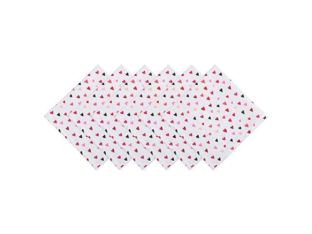 Click here for DII Confetti Hearts Print Napkin (Set of 6) prices