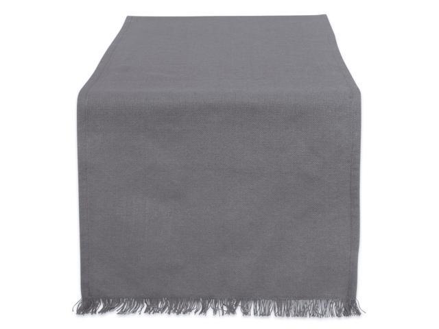 Click here for DII Solid Gray Heavyweight Fringed Table Runner prices
