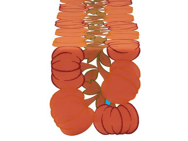 Click here for DII Embroidered Pumpkins Table Runner prices
