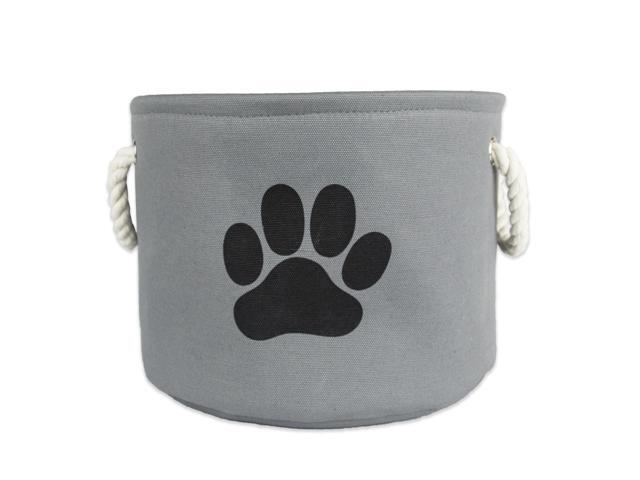 Click here for DII Polyester Pet Bin Paw Gray Round Medium prices
