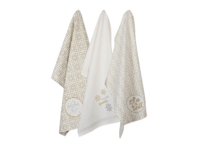 Click here for DII Assorted Winter Sparkle Embellished Dishtowel... prices