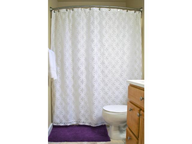Click here for DII White Lace Lattice Shower Curtain prices