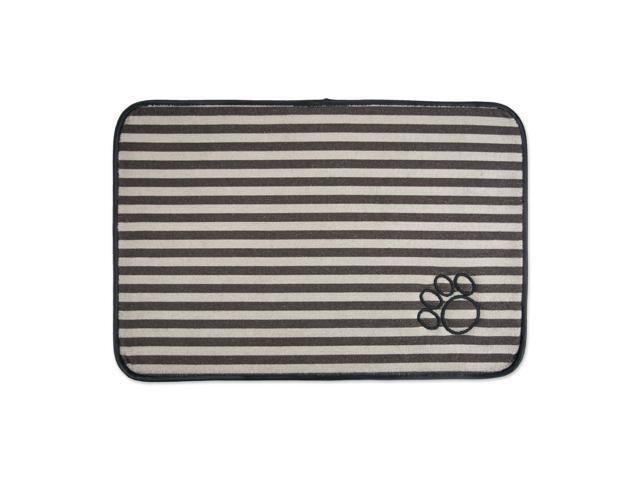 Click here for DII Brown Striped Embroidered Paw Pet Mat prices