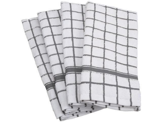 Click here for DII Gray Windowpane Terry Dishtowel (Set of 4) prices