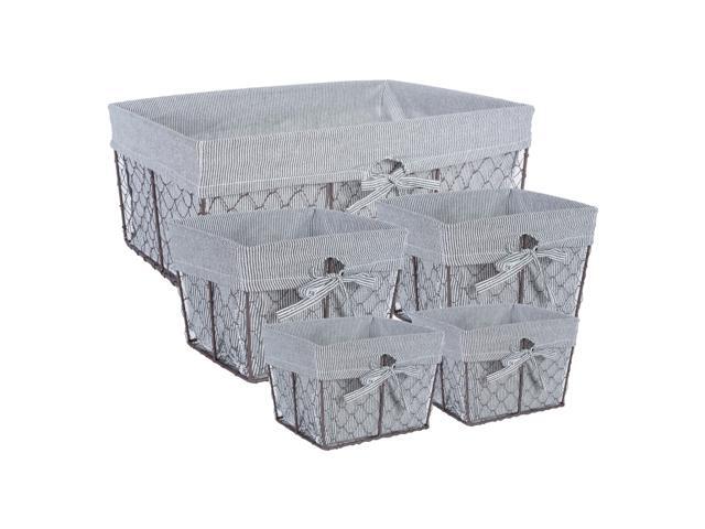 Click here for DII Chicken Wire Basket (Set of 5) Ticking prices