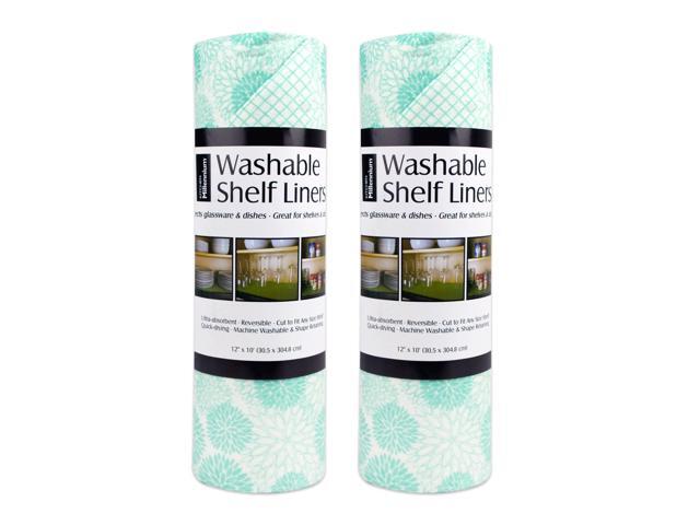 Click here for DII Aqua Dahlia Shelf Liner (Set of 2) prices