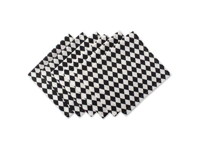 Click here for DII Black And Cream Harlequin Print Napkin (Set of... prices