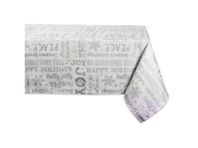 Click here for DII Silver Christmas Collage Tablecloth prices