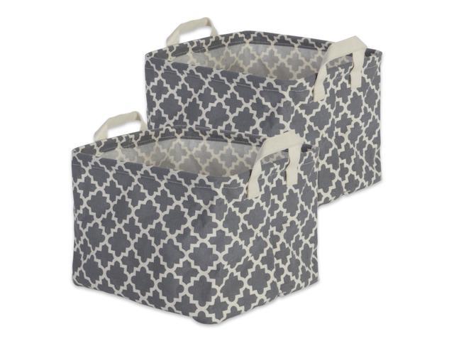 Click here for DII Pe Coated Cotton/Poly Laundry Bin Lattice Gray... prices