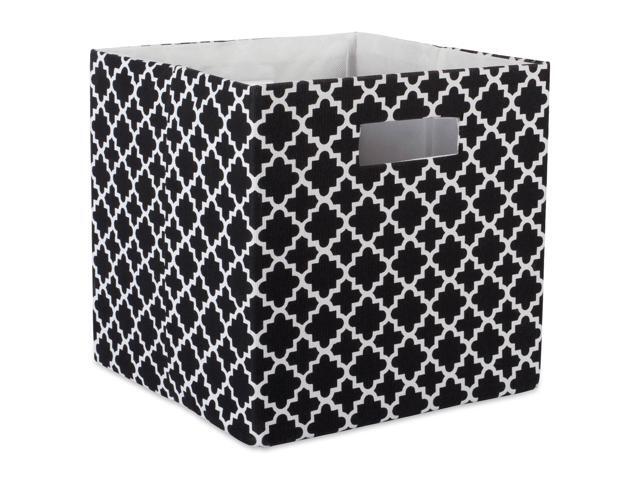Click here for DII Polyester Cube Lattice Black Square prices