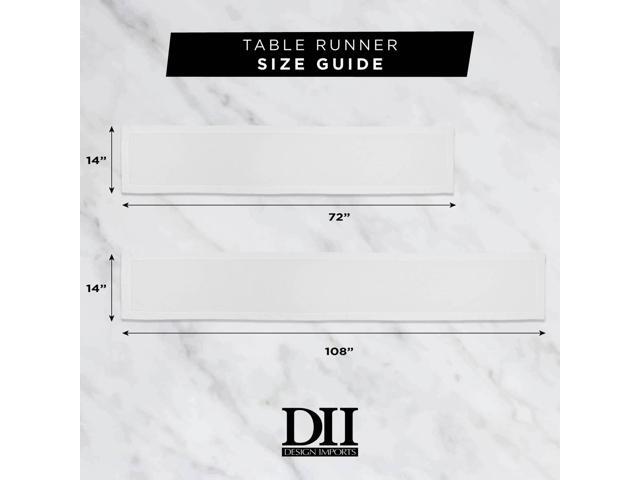 Click here for DII Gray French Chambray Table Runner prices