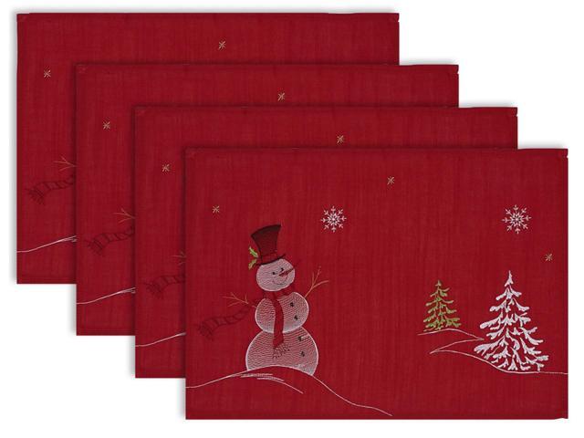 Click here for DII Embroidered Snowman Placemat (Set of 4) prices