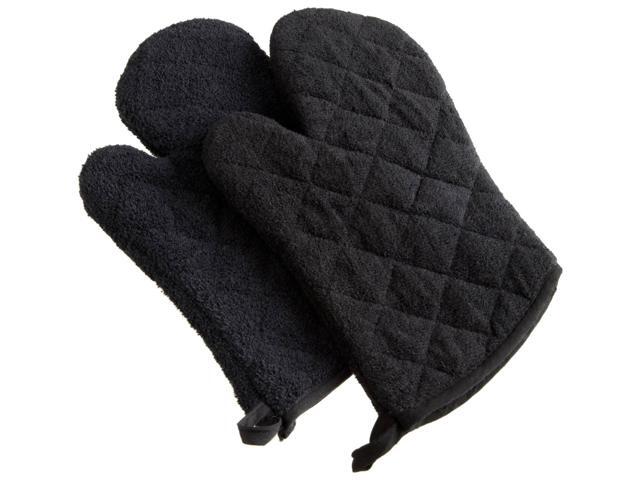 Click here for DII Black Terry Oven Mitt (Set of 2) prices