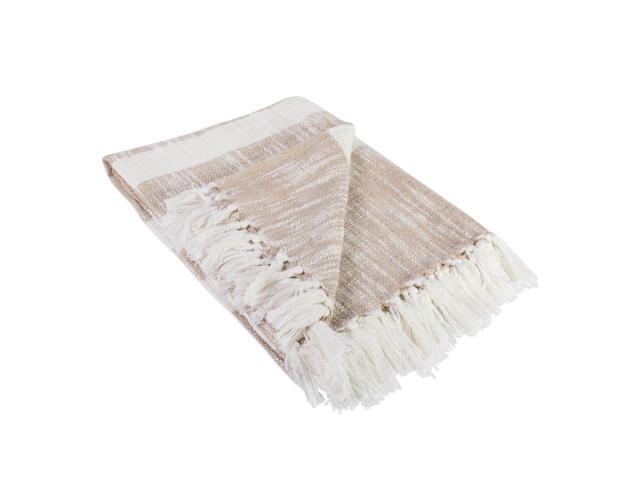 Click here for DII Taupe Slub Stripe Throw prices