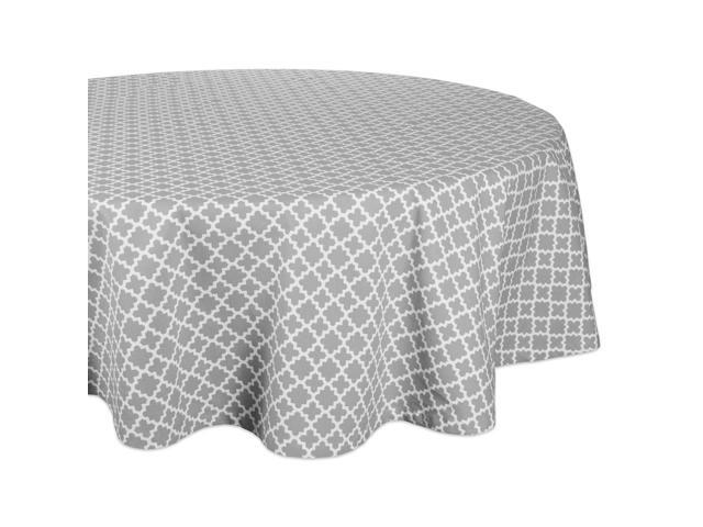 Click here for DII Gray Lattice Tablecloth 70 Round prices