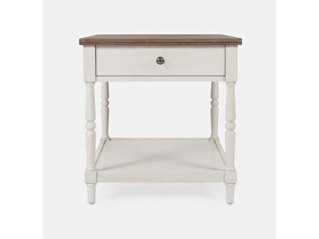 Click here for Grafton Farms Country Farmhouse End Table with Dra... prices