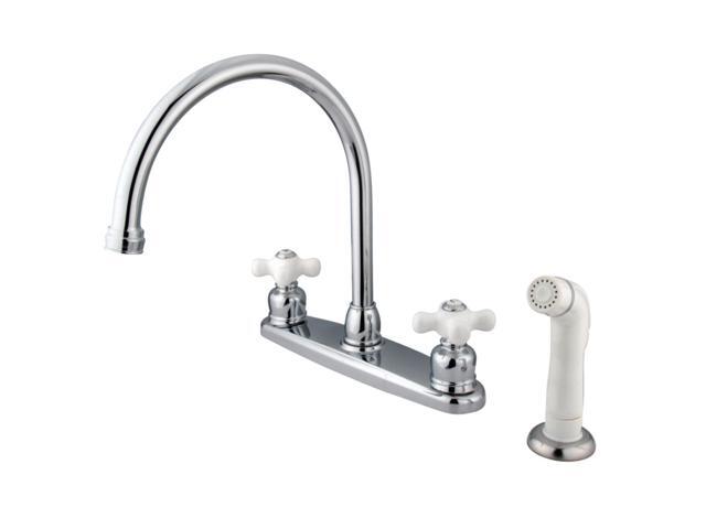 Click here for Kingston Brass KB721PX 8-Inch Centerset Kitchen Fa... prices