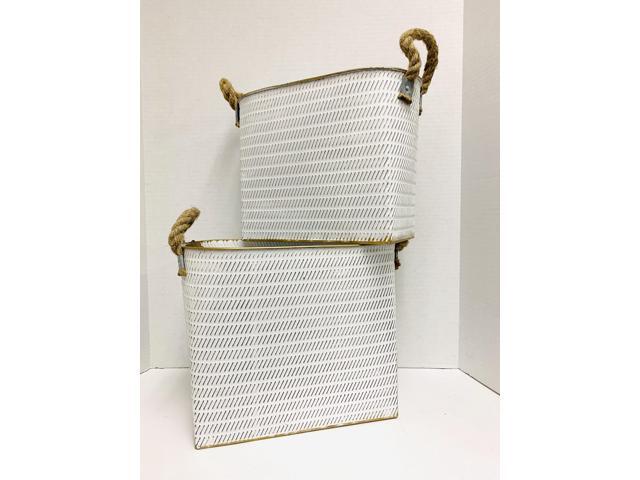 Click here for S/2 Embossed Metal Bins prices