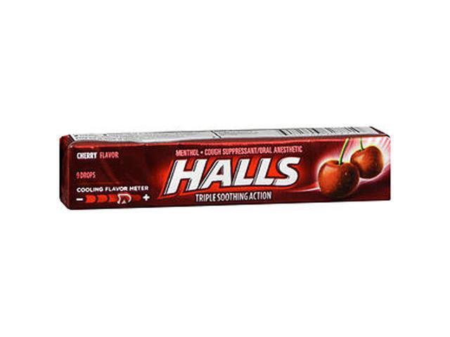 Click here for Halls Mentho-Lyptus Drops Cherry - 20 packs of 9 prices