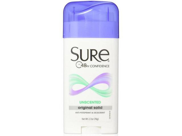 Click here for Sure Original Solid Unscented Deodorant Stick prices