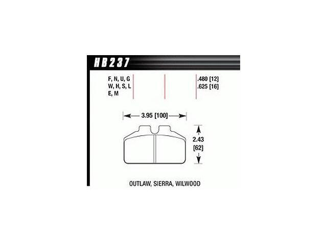 Click here for Hawk HB237U.625 DTC-70 PADS Wilwood BB AP Racing O... prices