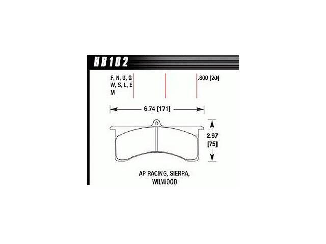 Click here for Hawk HB102U.800 DTC-70 PADS AP Racing 6 Sierra/JFZ... prices