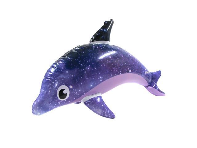 Click here for Inflatable Galaxy Dolphin Pool Float - Night Sky B... prices