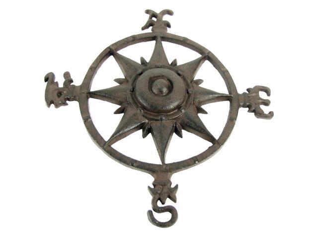 Click here for Treasure Gurus Rustic Cast Iron Rose Compass Nauti... prices