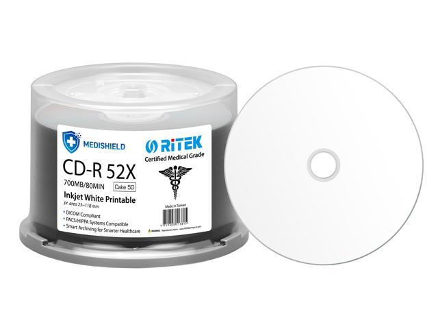 Click here for 50 Pack Ritek Medishield Medical Grade CD-R 52X 70... prices