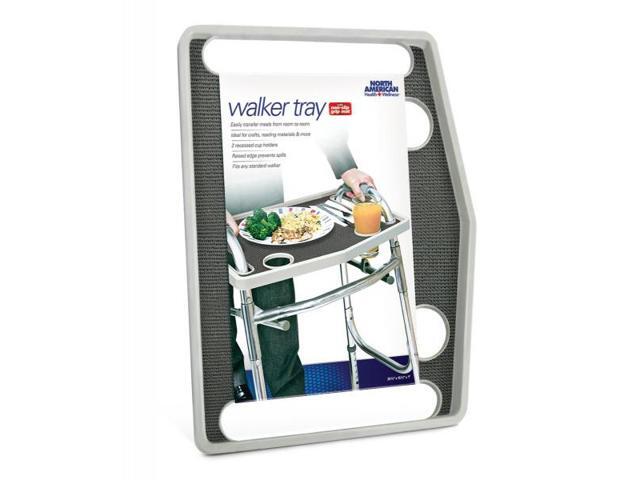 Click here for Walker Tray w Non Slip Grip Mat- Gray prices