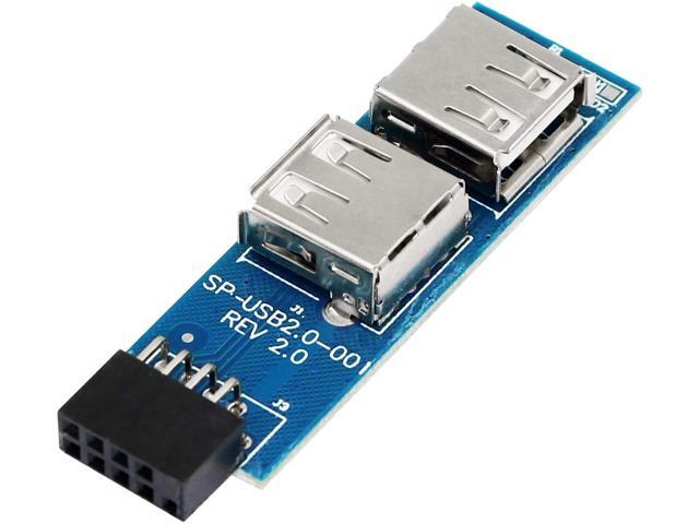 Click here for SinLoon 9pin USB 2.0 Female Pin Dual 2 Port USB Mo... prices