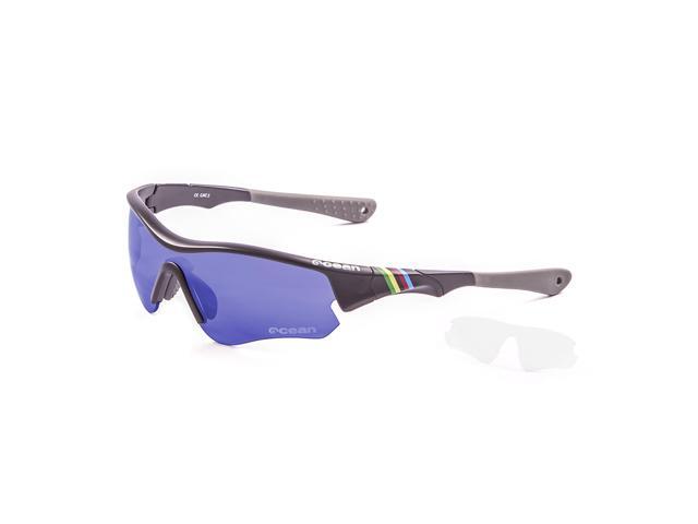 Click here for OCEAN Sunglasses IRON matte black with blue lens prices