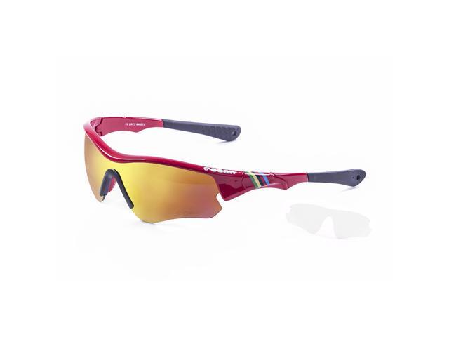 Click here for OCEAN Sunglasses IRON shiny red with red lens prices