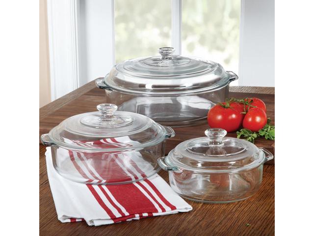 Click here for Libbey Glass Round Covered Casserole Set  6 piece prices