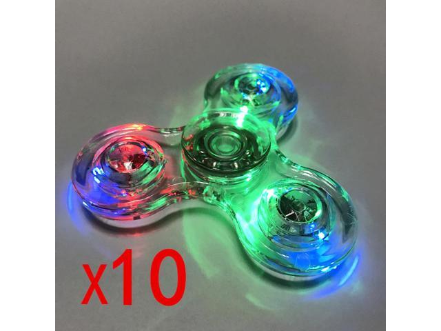 Click here for 10pcs Transparent Crystal LED Fidget Hand Spinner... prices