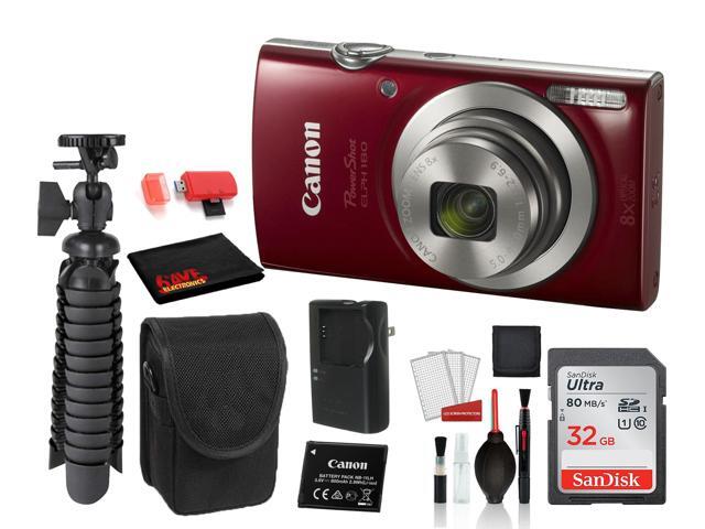 Click here for Canon PowerShot ELPH 180 Digital Camera (Red) with... prices