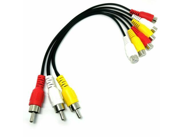 Click here for 3 RCA Male Jack To 6 RCA Female Splitter AV TV DVD... prices