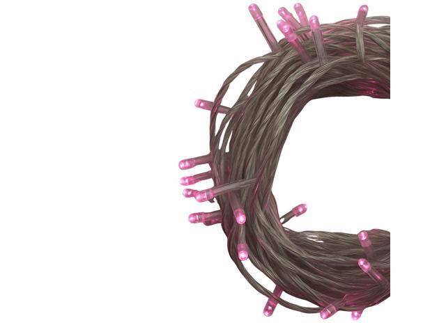Click here for Elegani 100 LED Pink String Lights 32ft Black Wire... prices